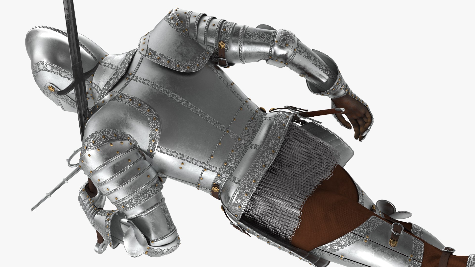 3D polished knight plate armor - TurboSquid 1528928