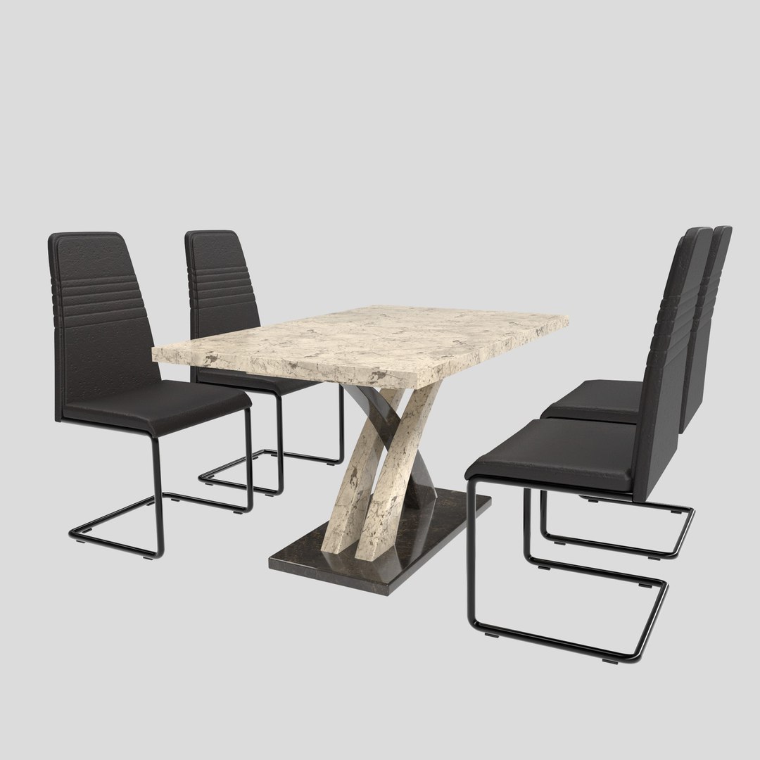 Kitchen Table 3D Model - TurboSquid 2329931
