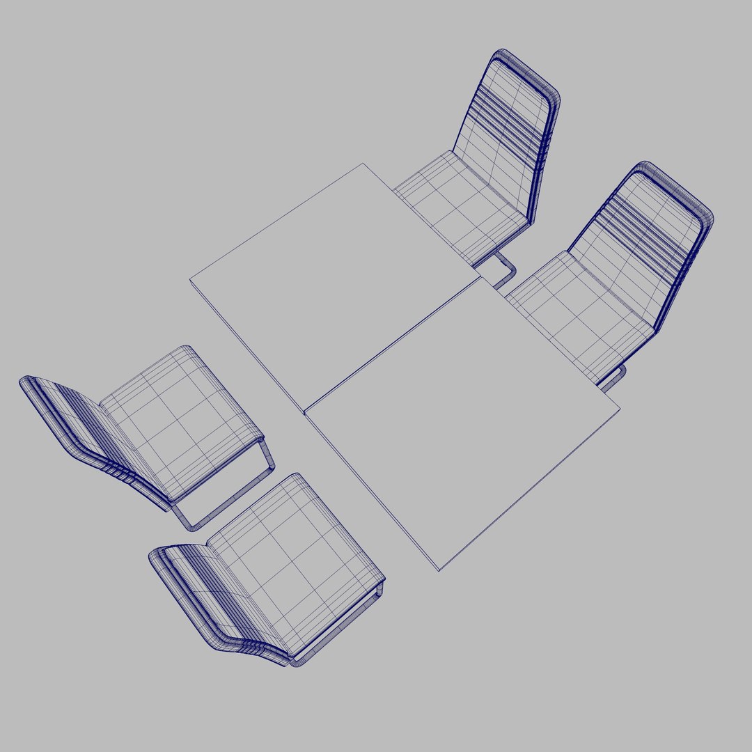 Kitchen Table 3D Model - TurboSquid 2329931