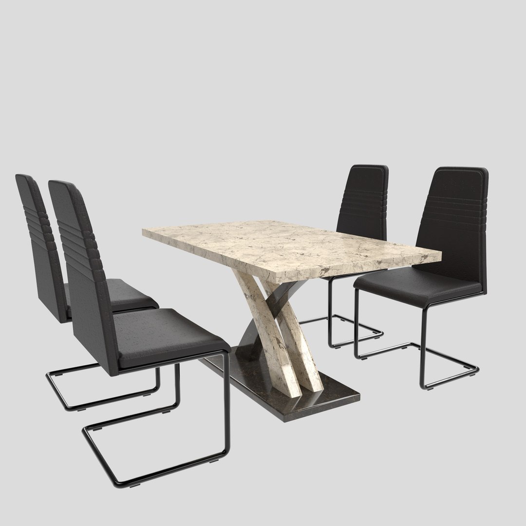 Kitchen Table 3D Model - TurboSquid 2329931
