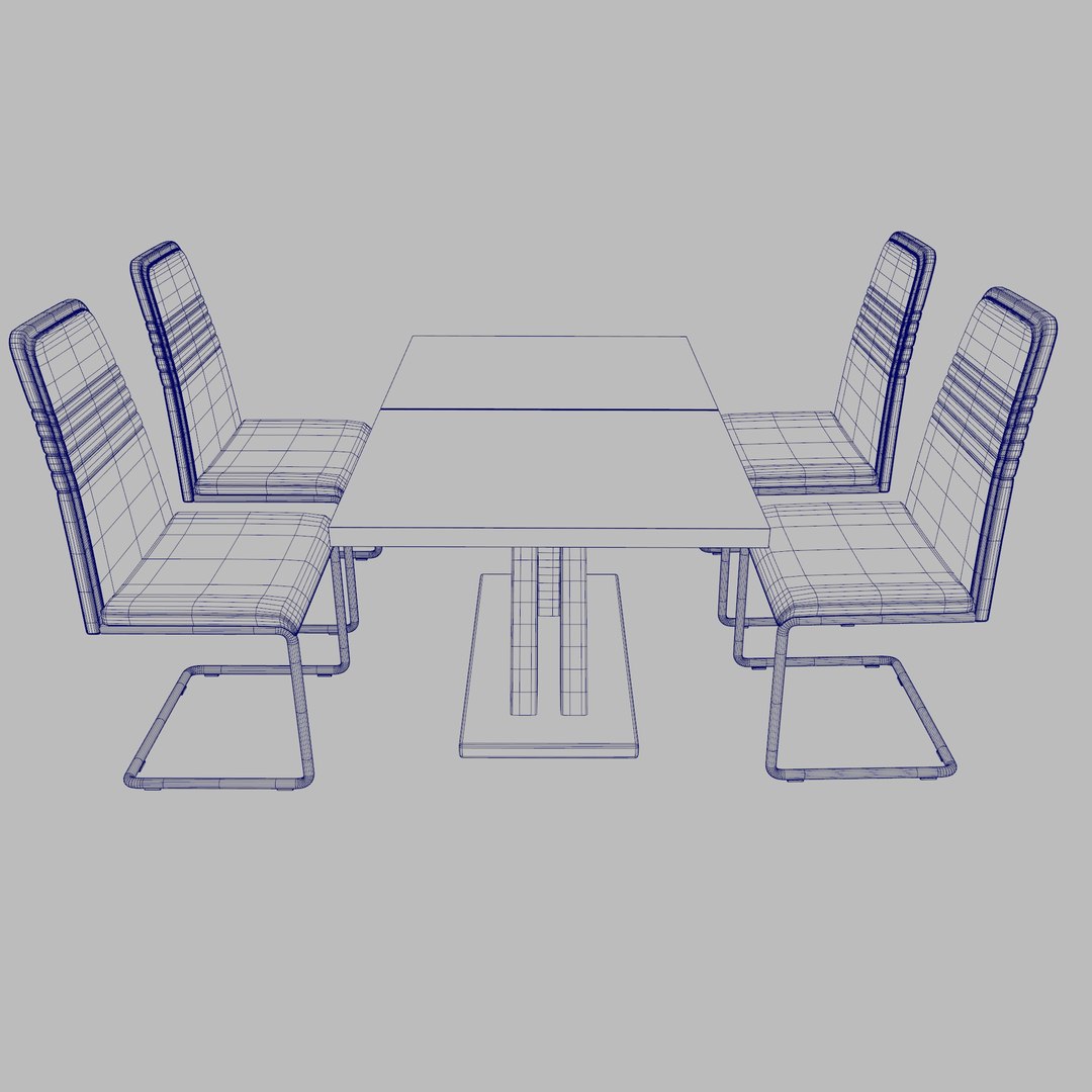Kitchen Table 3D Model - TurboSquid 2329931