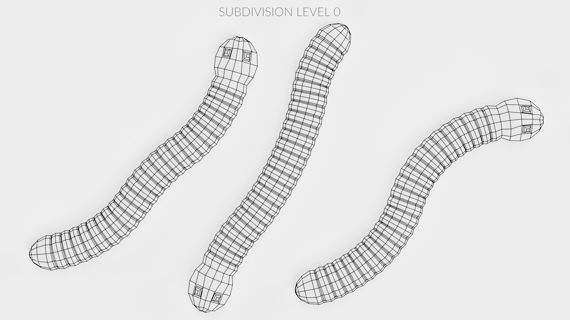 3D Gummy Worms Model - TurboSquid 1783646