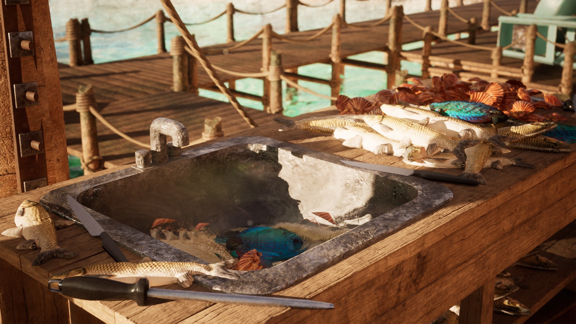 Fishing Dock 35 Assets 3D Model - TurboSquid 2193052