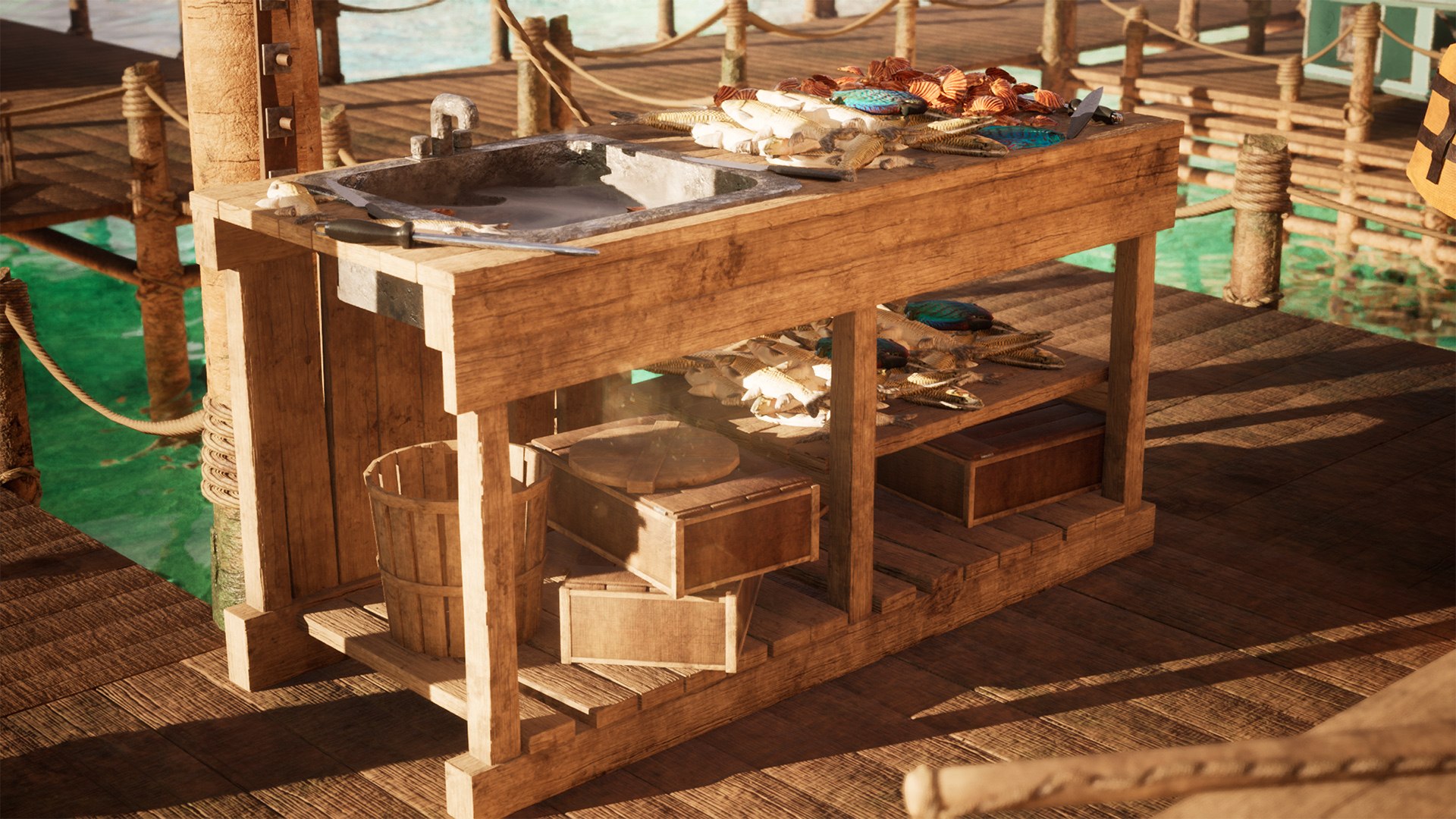 Fishing Dock 35 Assets 3D Model - TurboSquid 2193052