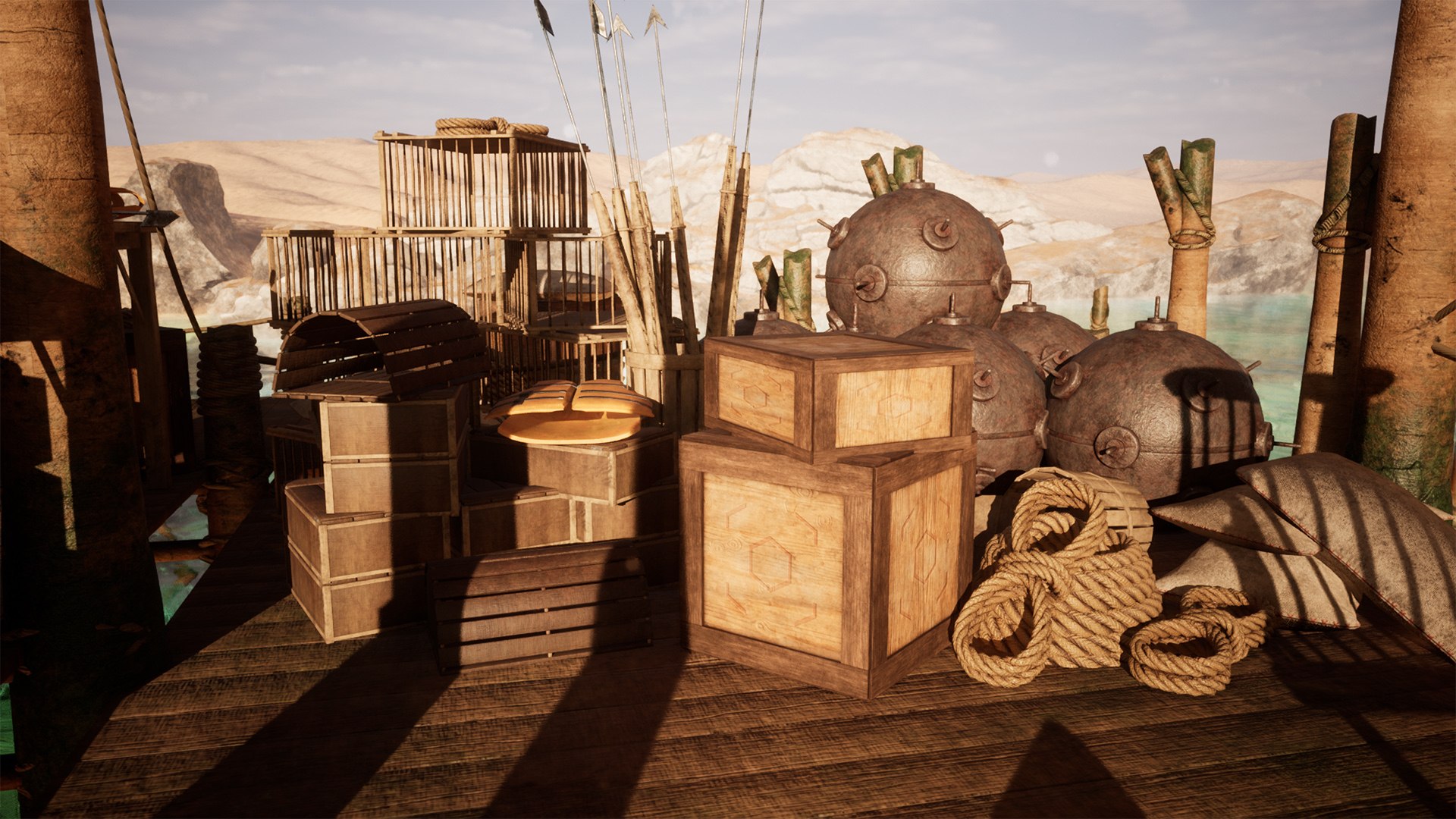 Fishing Dock 35 Assets 3D Model - TurboSquid 2193052