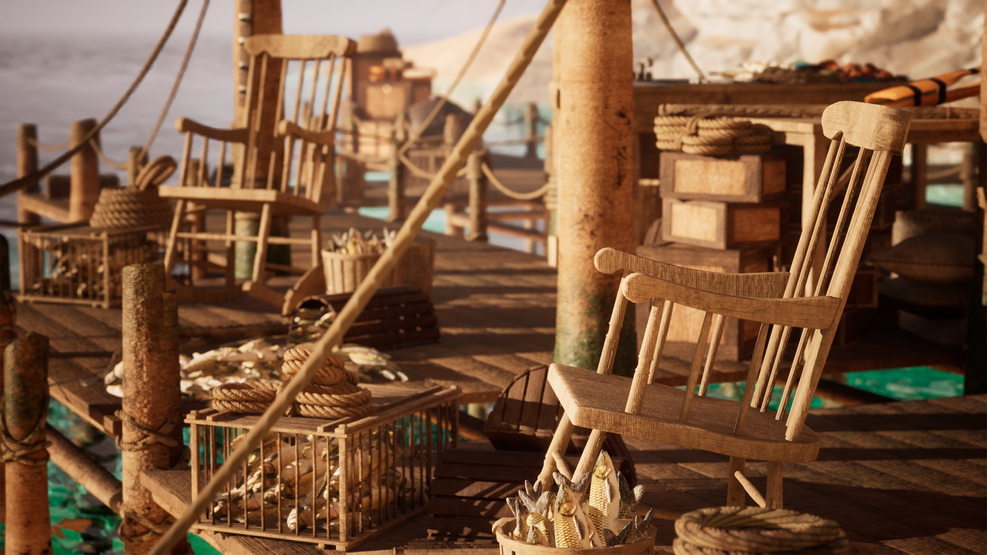 Fishing Dock 35 Assets 3D Model - TurboSquid 2193052