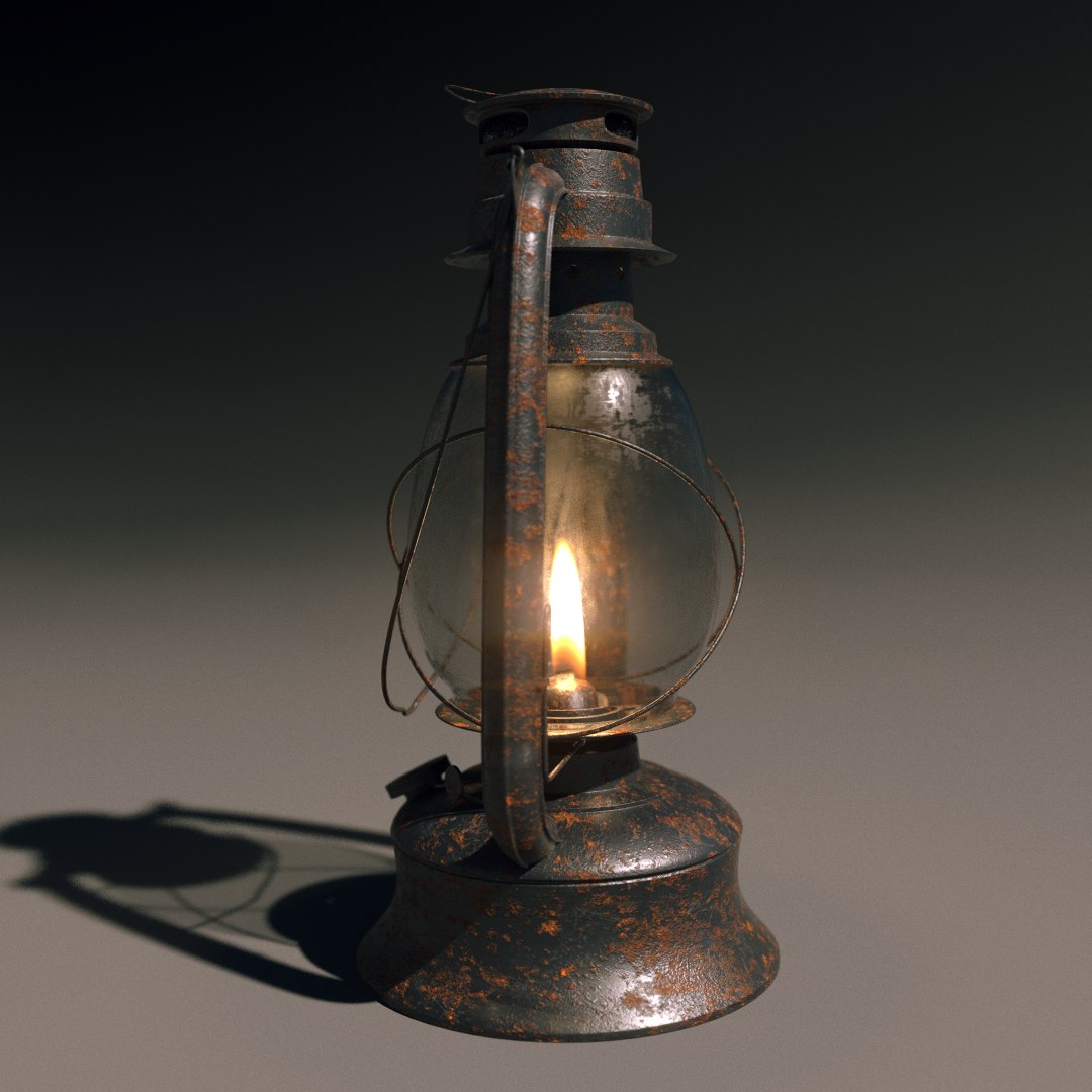 3d lantern flame