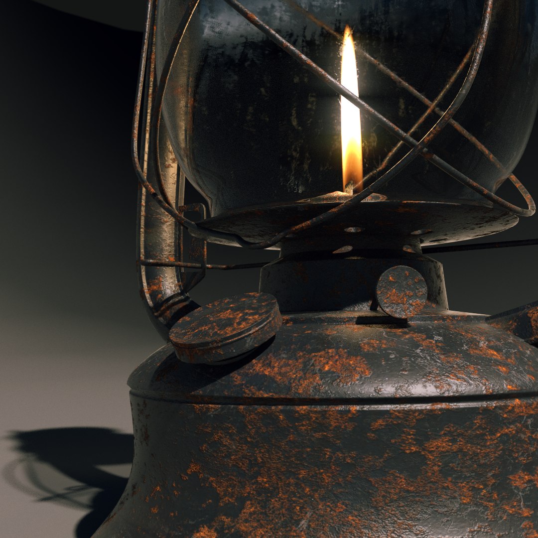 3d lantern flame