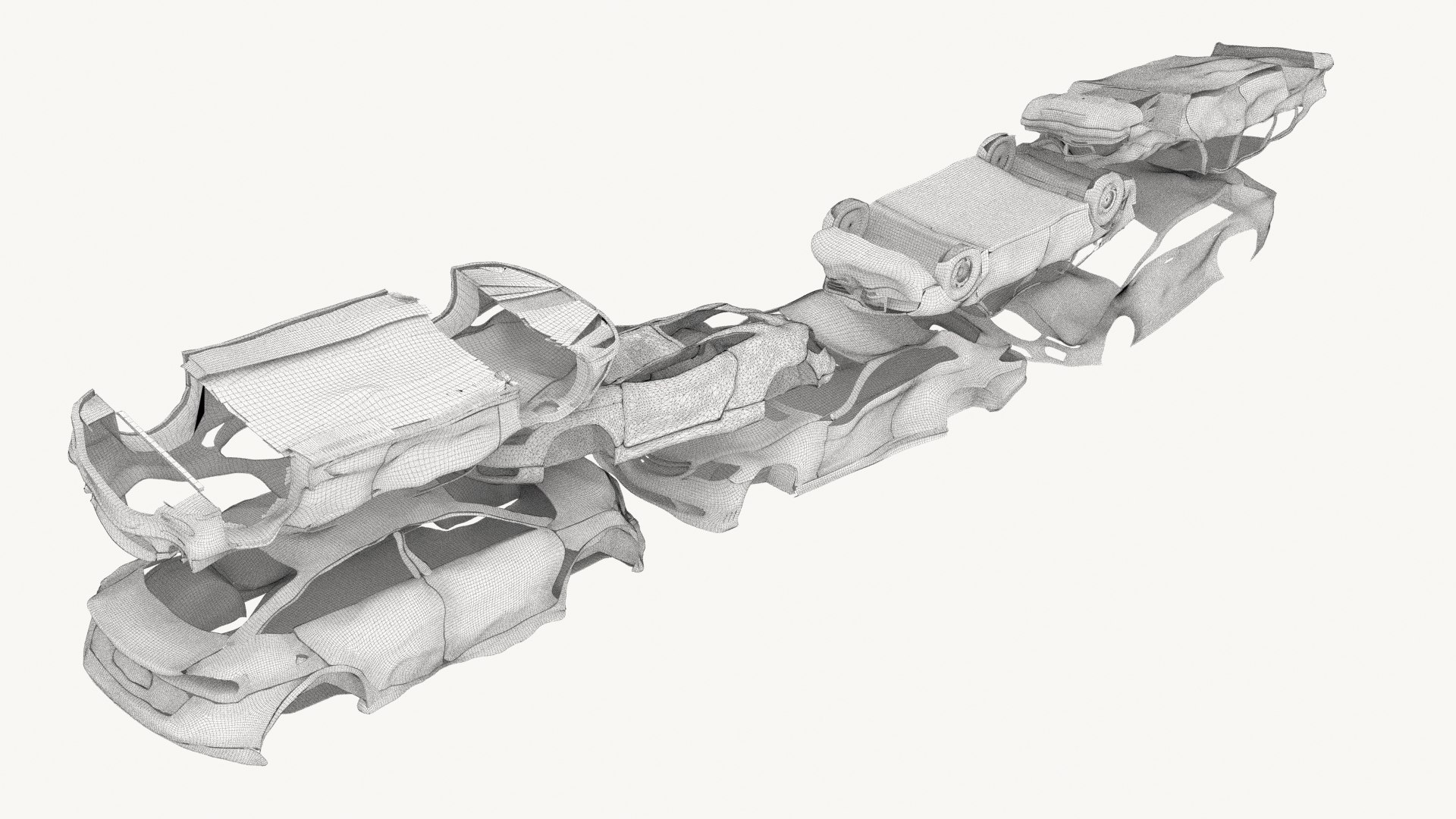3D Destroyed Cars Vol 3 - TurboSquid 1949359