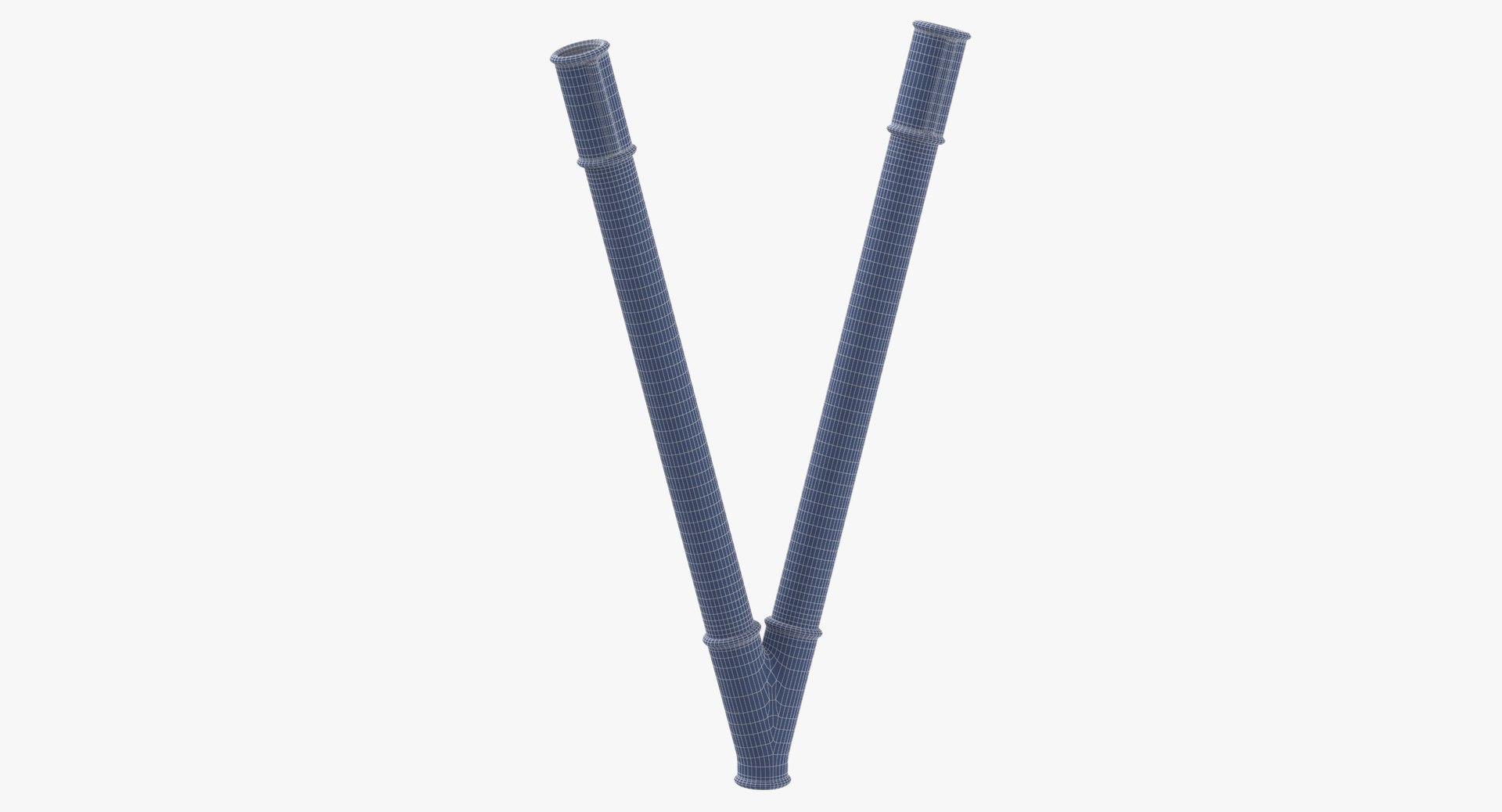 3D Model Galvanized Steel Pipe Letter - TurboSquid 1446019