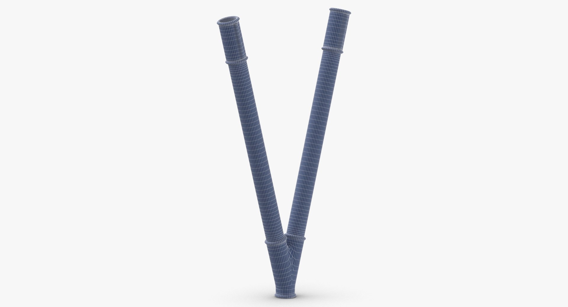 3D Model Galvanized Steel Pipe Letter - TurboSquid 1446019