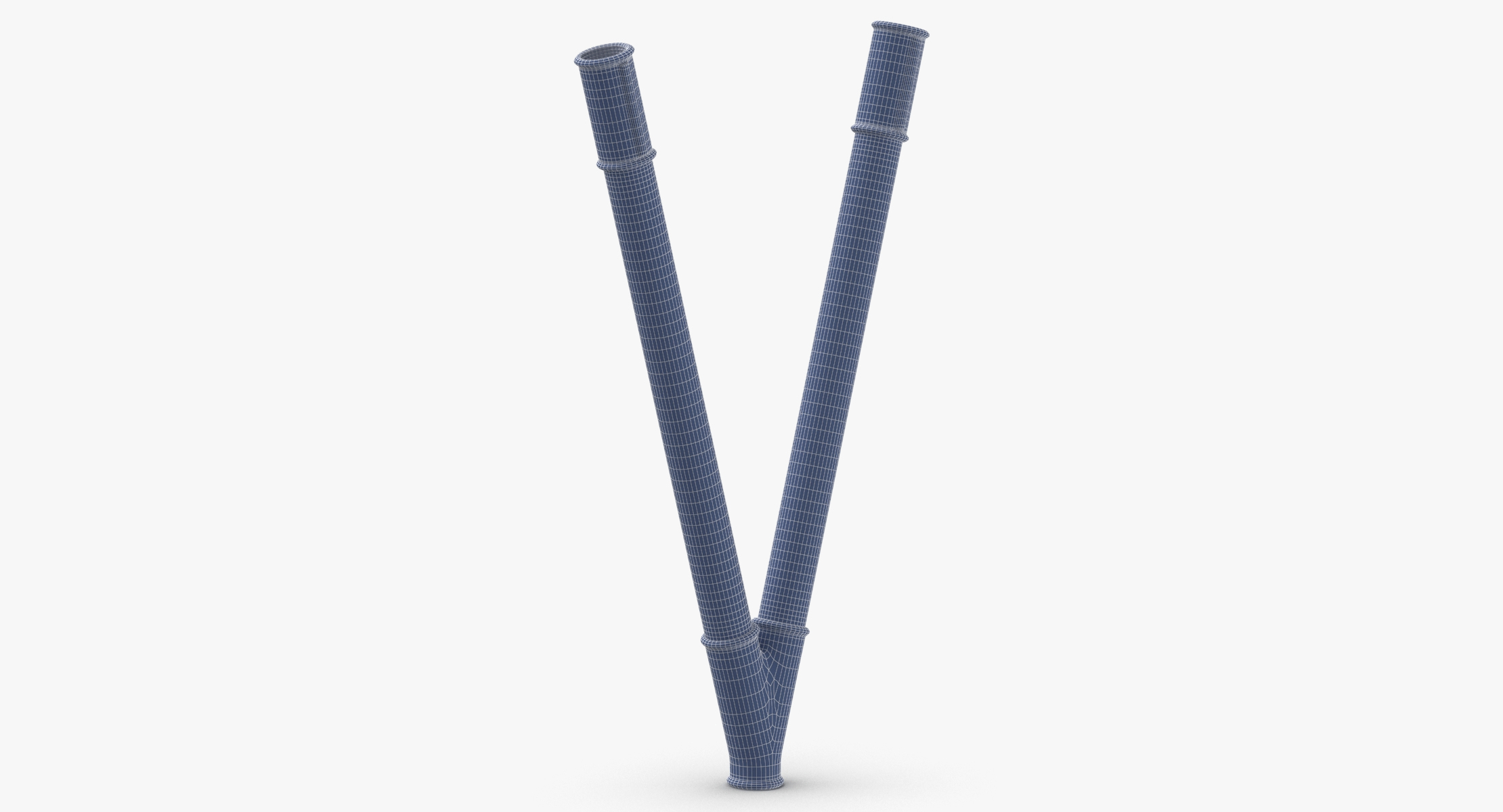 3D model galvanized steel pipe letter - TurboSquid 1446019