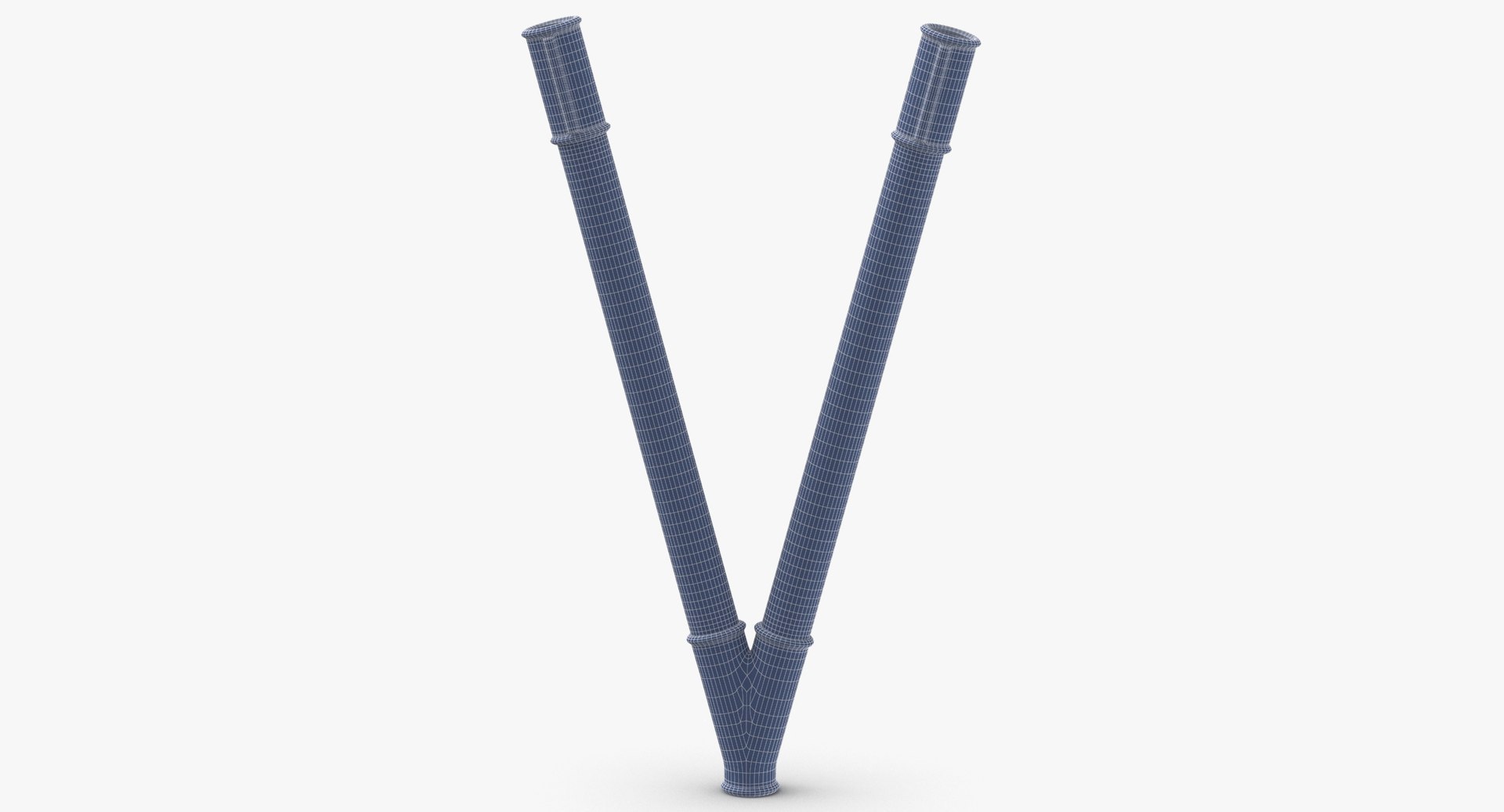 3D Model Galvanized Steel Pipe Letter - TurboSquid 1446019