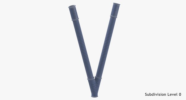 亜鉛メッキ鋼管文字V3Dモデル - TurboSquid 1446019