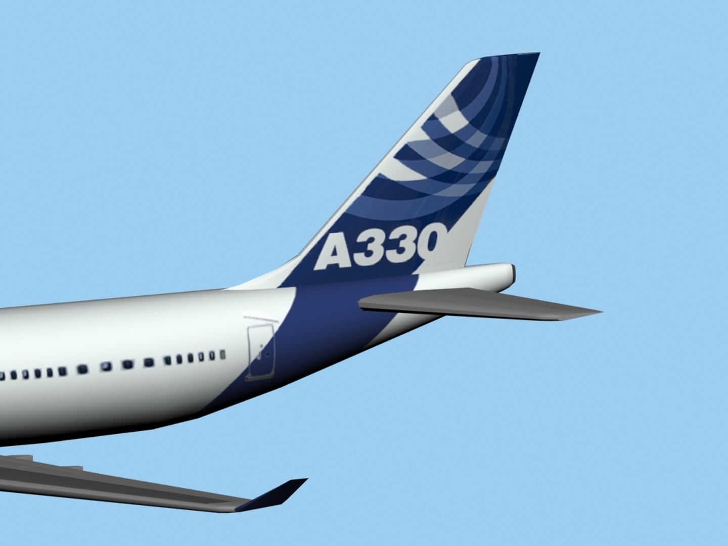Airbus A330-300 3d Model