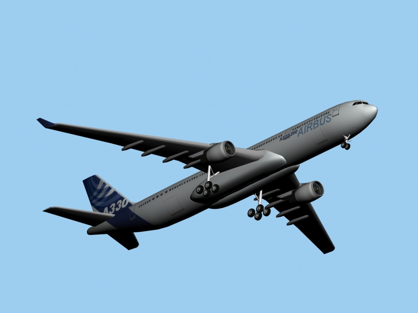 Airbus A330-300 3d Model