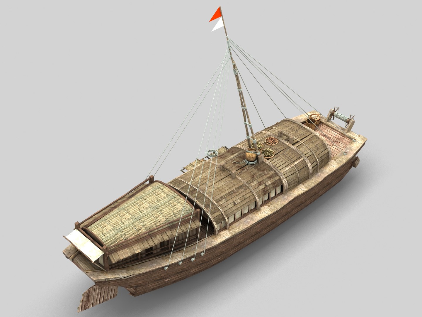 Chinese Boat 03 Model - TurboSquid 2147944