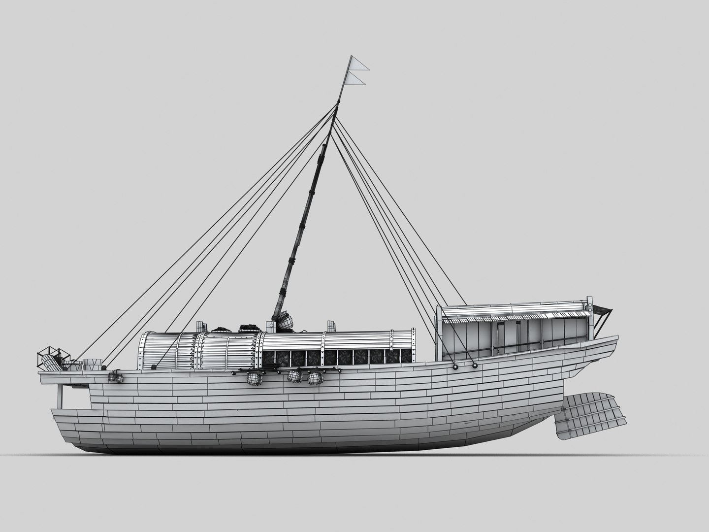 Chinese Boat 03 Model - TurboSquid 2147944