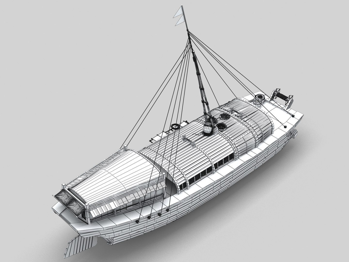 Chinese Boat 03 Model - TurboSquid 2147944
