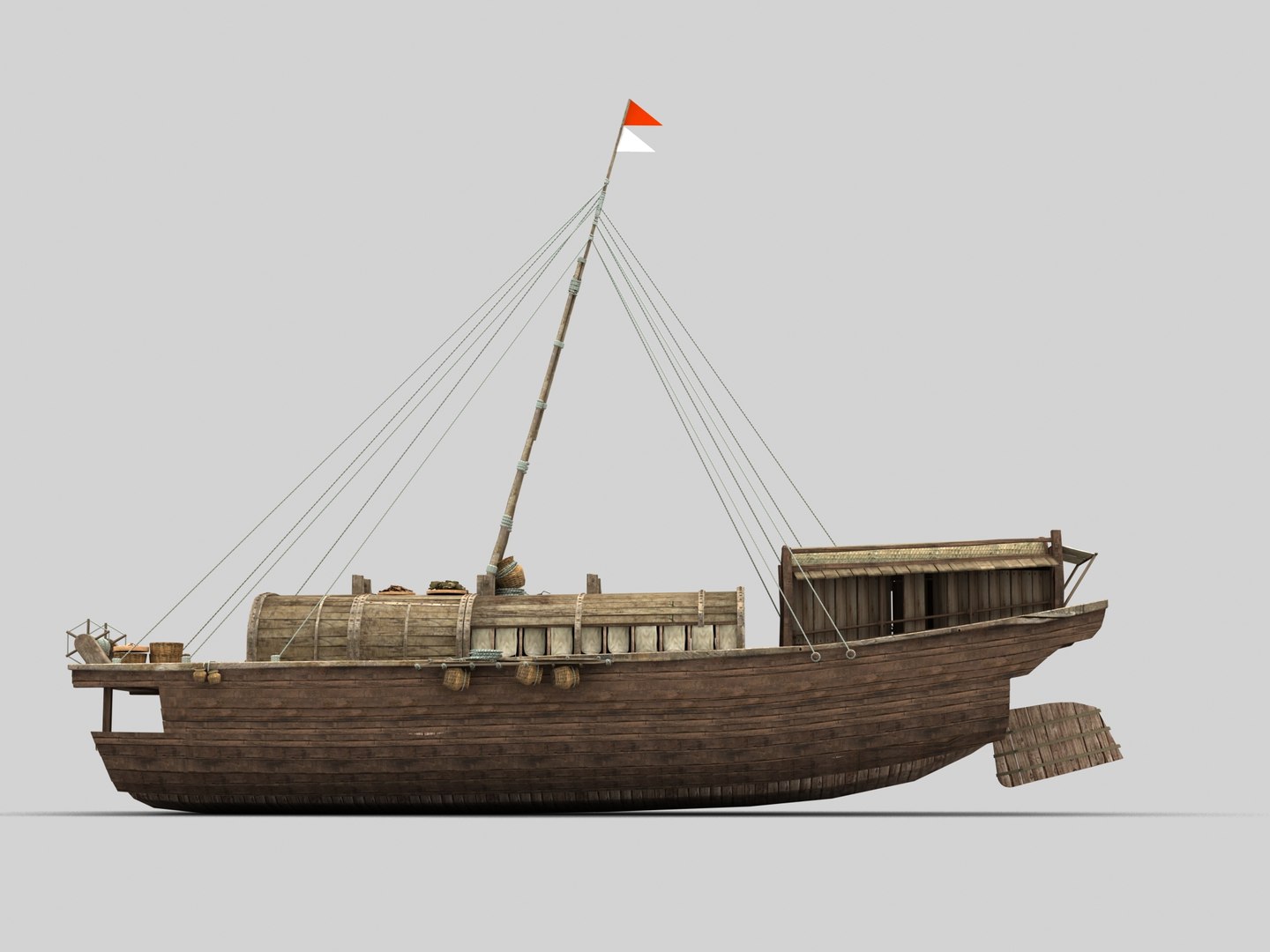 Chinese Boat 03 Model - TurboSquid 2147944