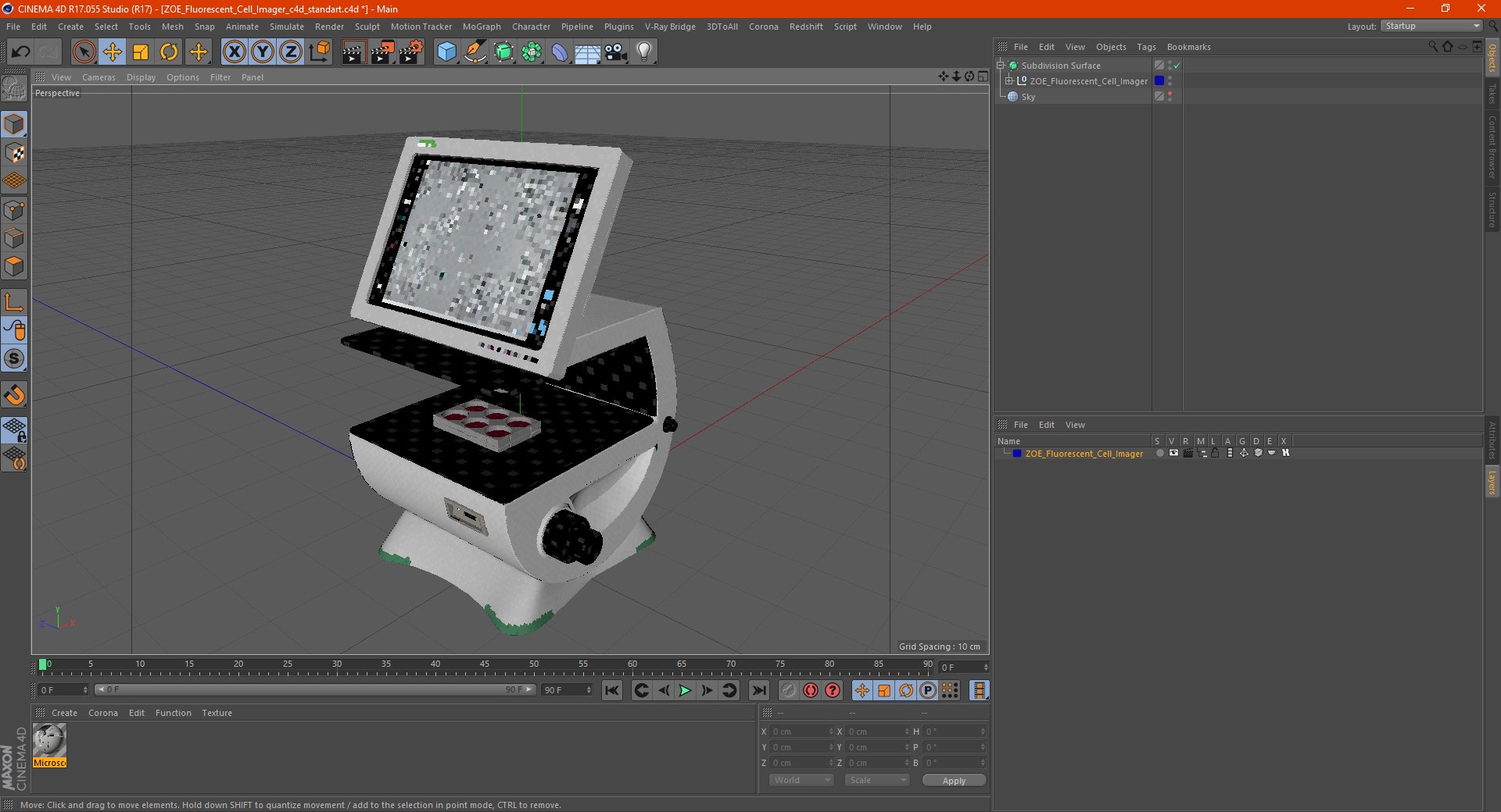 ZOE Fluorescent Cell Imager 3D model - TurboSquid 1878012