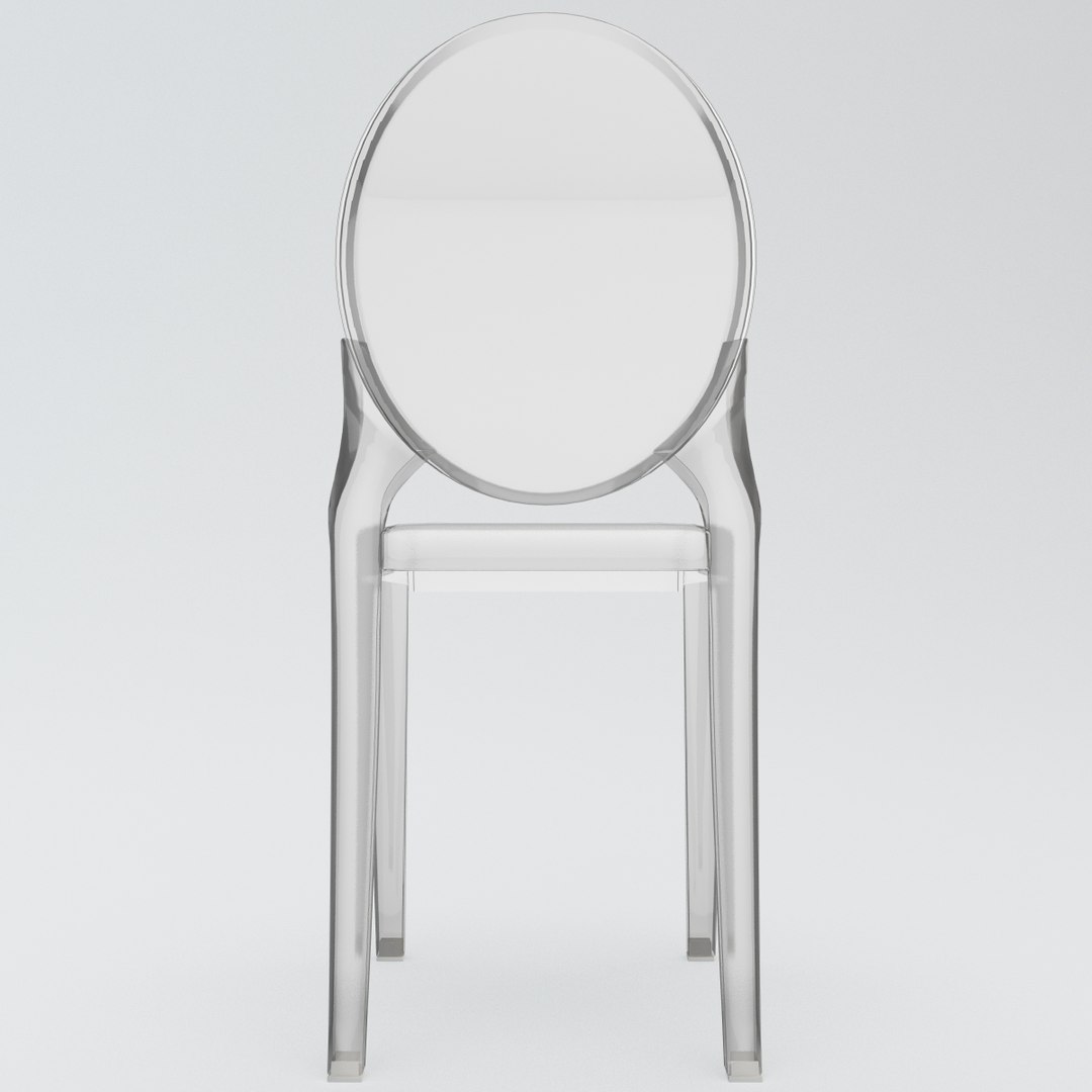 Armless Ghost Chair 3d Model