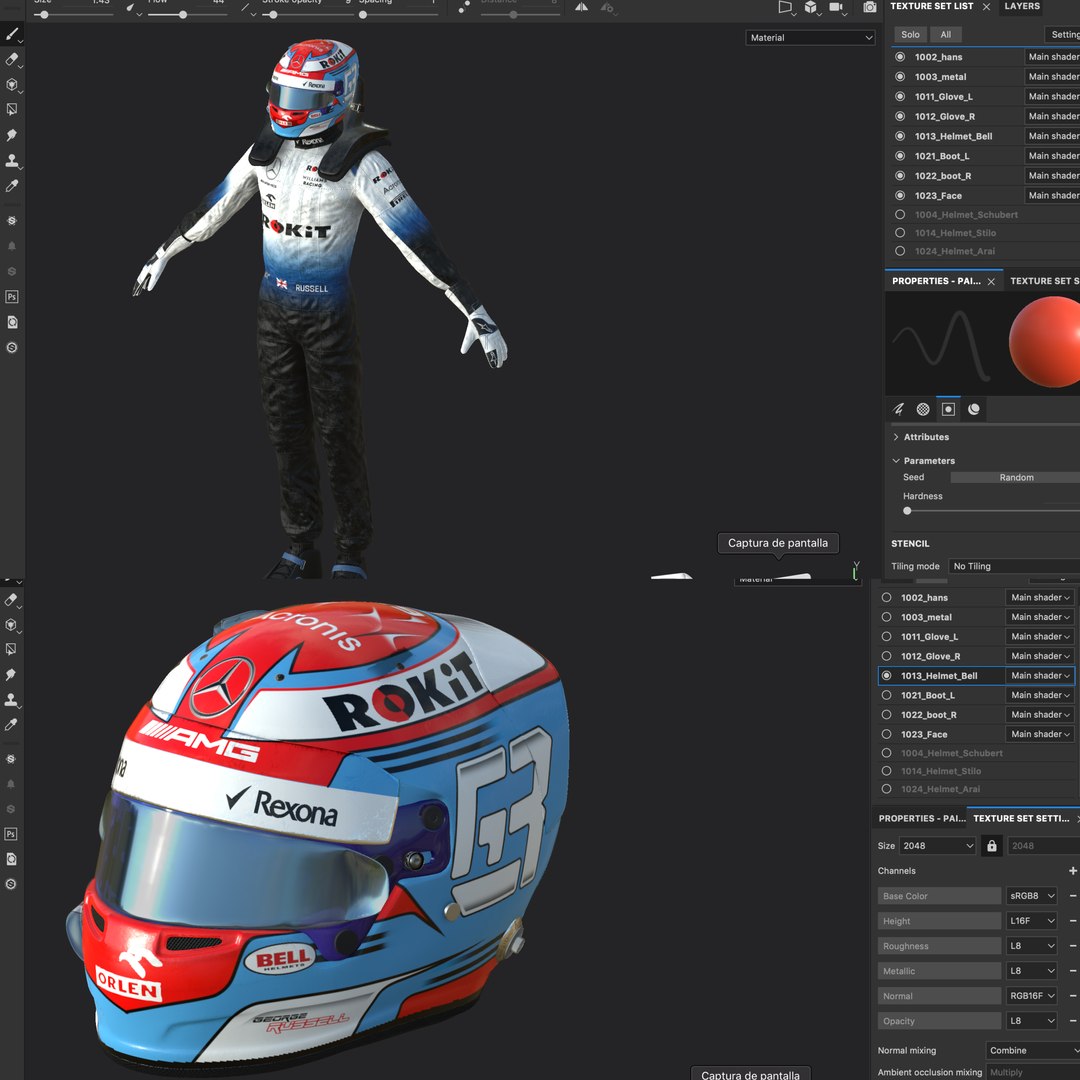 George russell 2019 3D model - TurboSquid 1481510