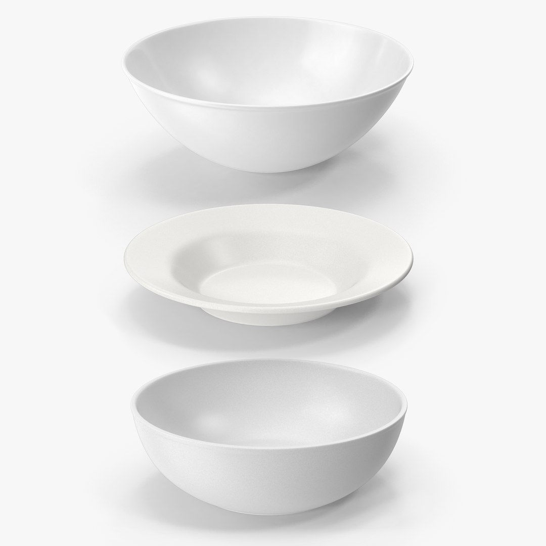 3D Ceramic Bowls Model - TurboSquid 1853897