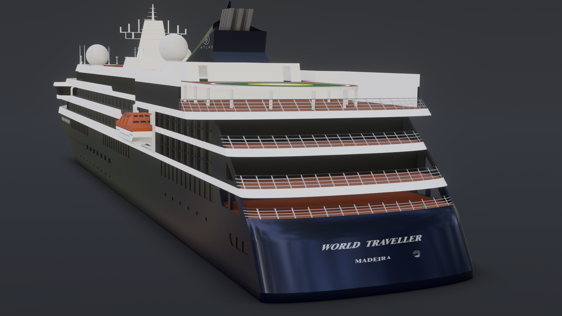 World Traveller - Mystic Cruises 3D model - TurboSquid 2163827