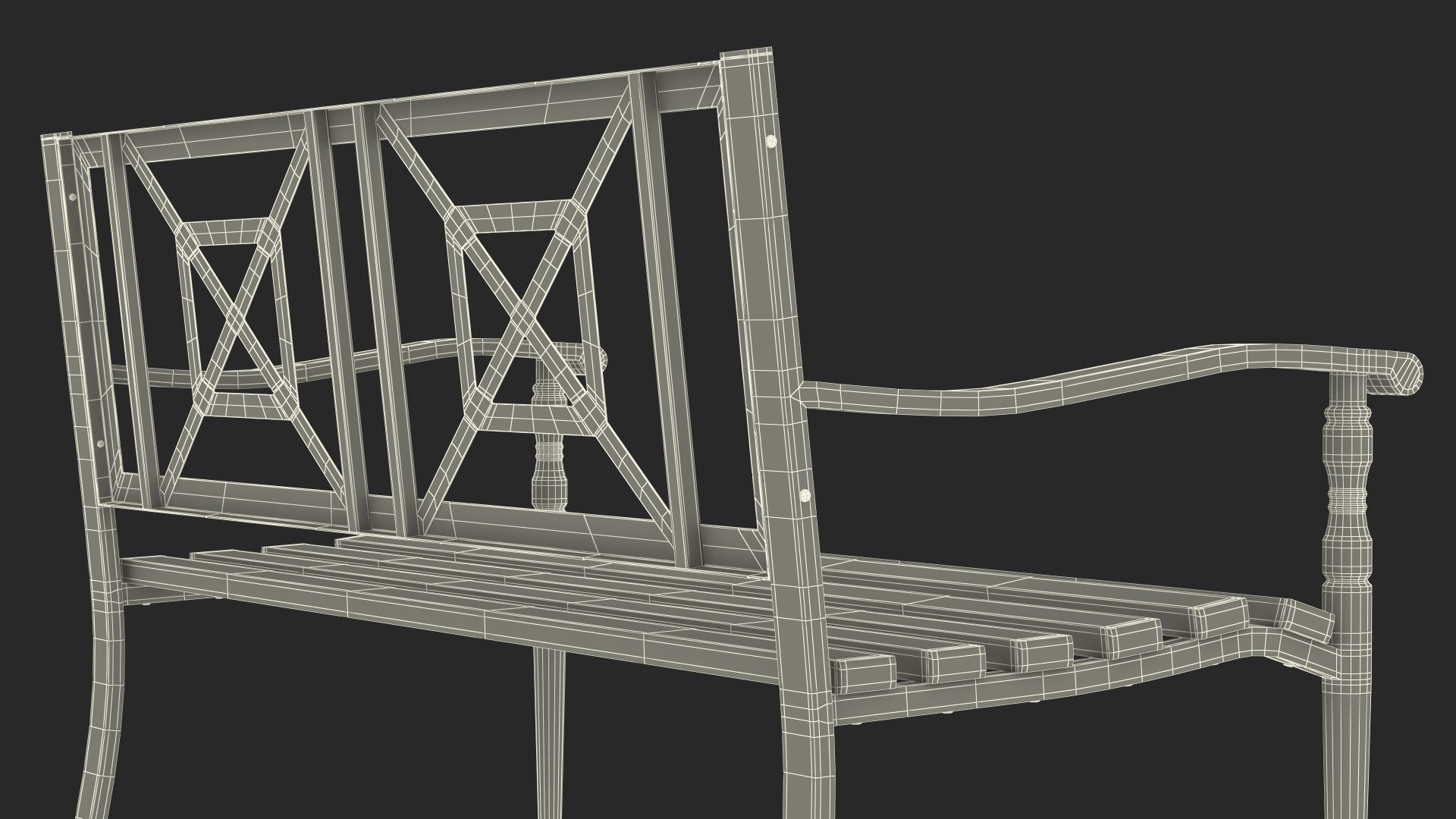 3D Urban Park Bench - TurboSquid 2209125