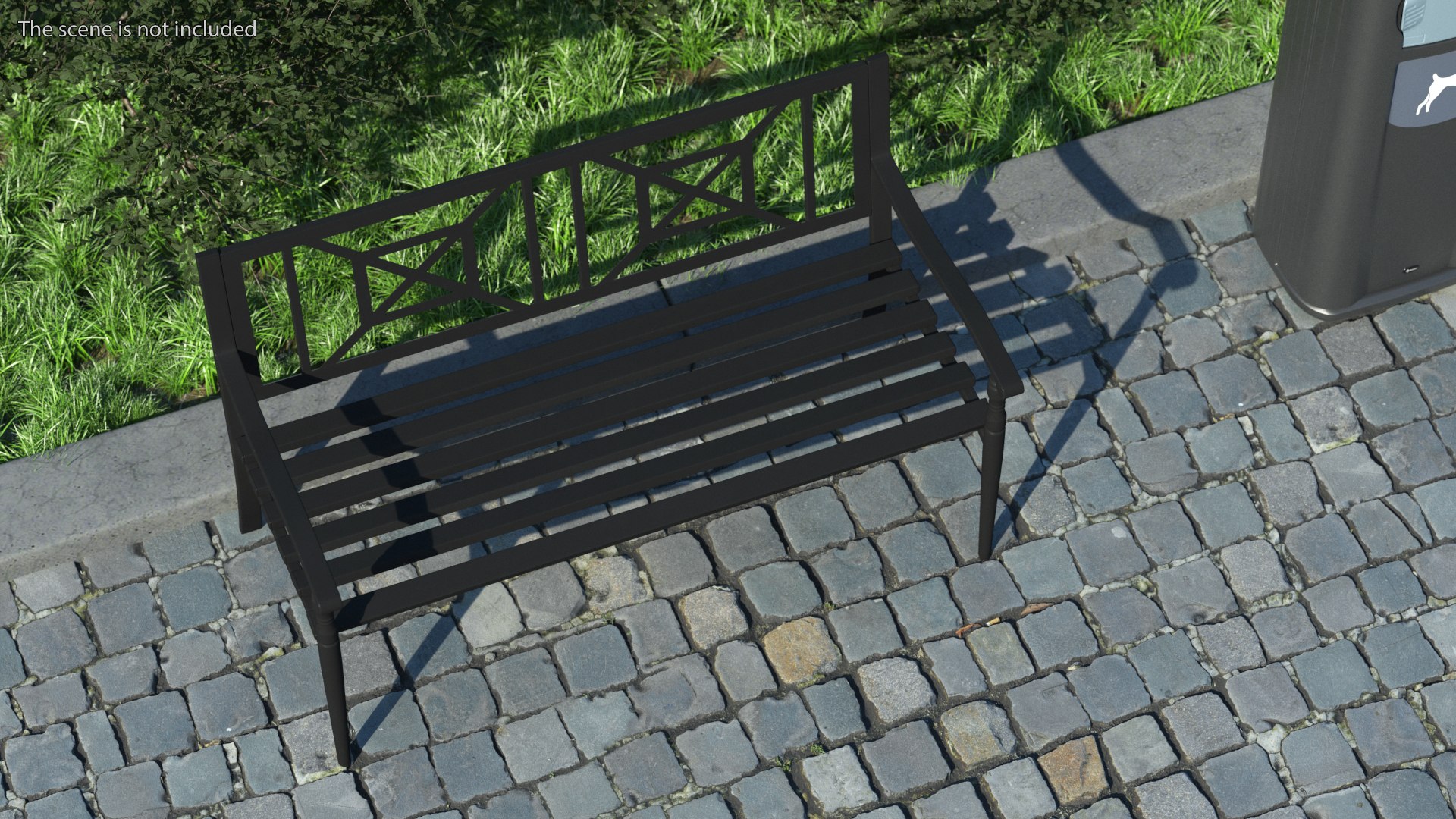 3D Urban Park Bench - TurboSquid 2209125