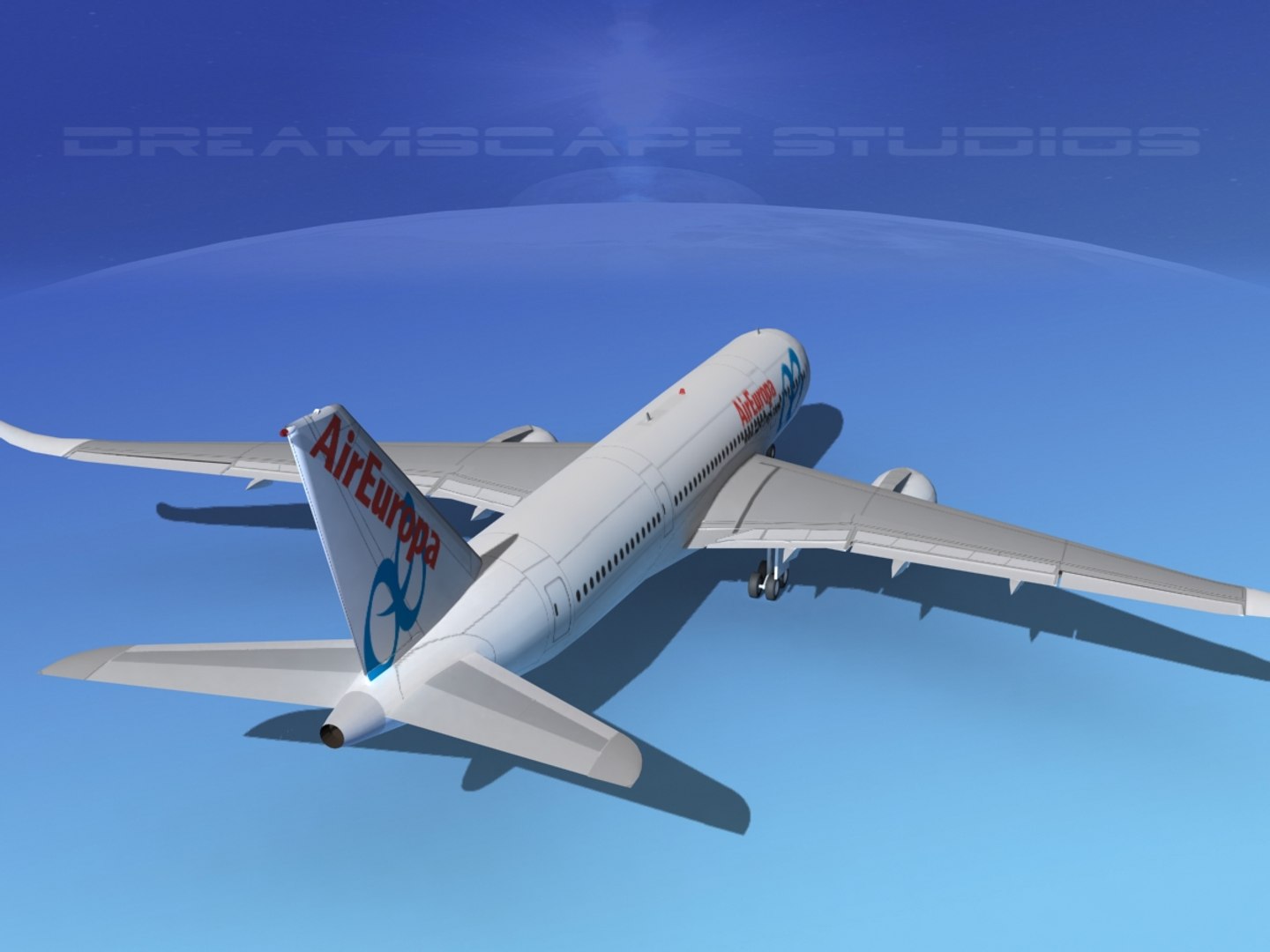 airbus a350 3d model