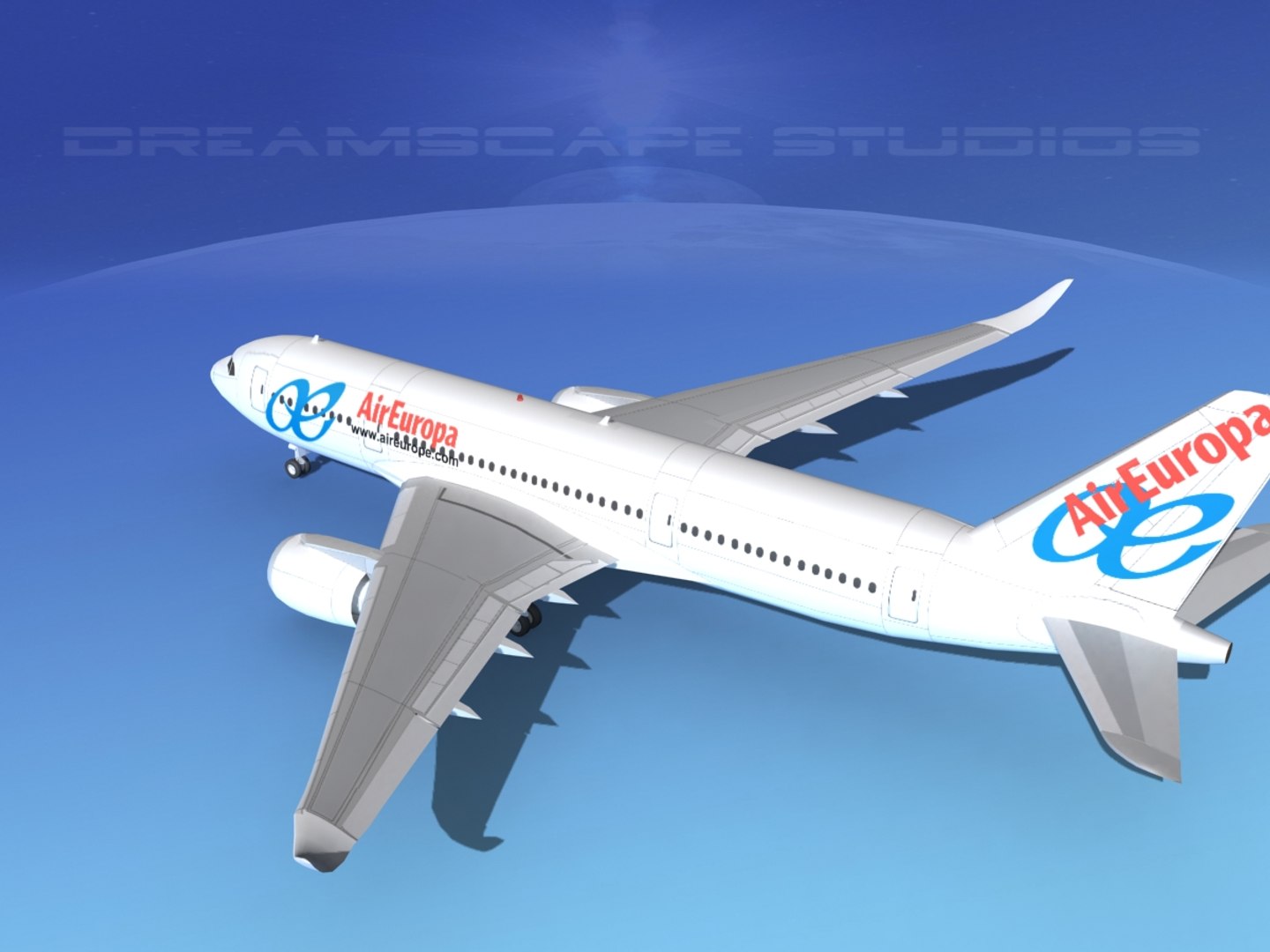 airbus a350 3d model