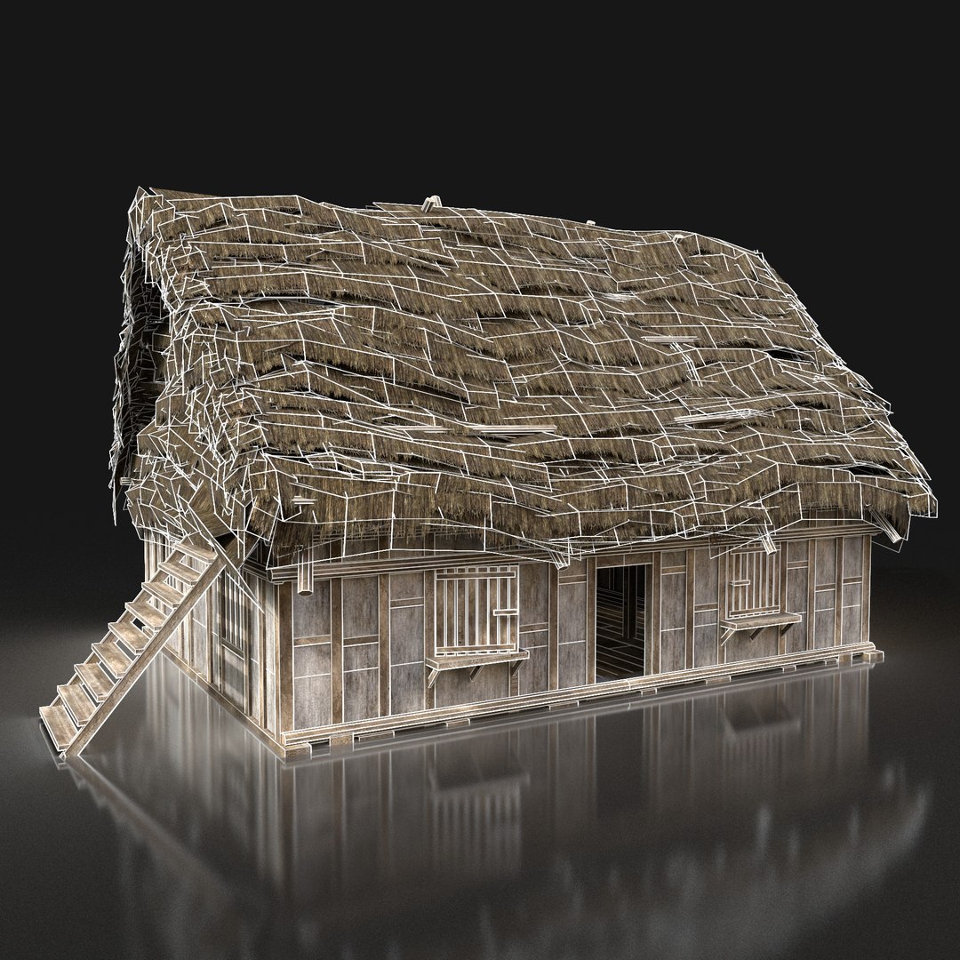 Thatched Cottage - 3D Model - TurboSquid 1483442