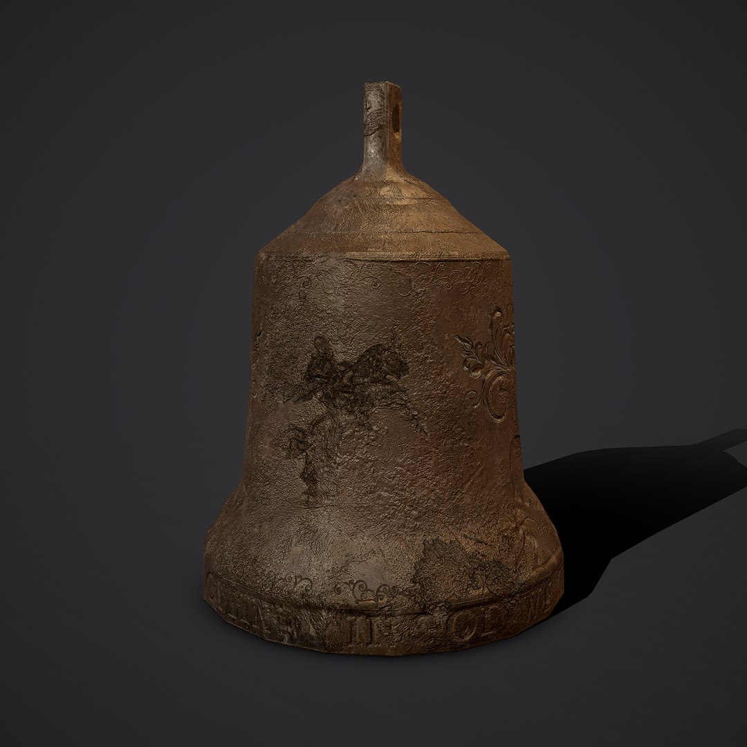 3D Style Bronze Bell - TurboSquid 1624874