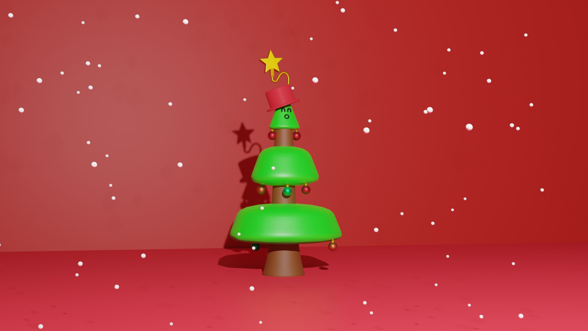 Cartoon christmas tree 3D model - TurboSquid 1992740