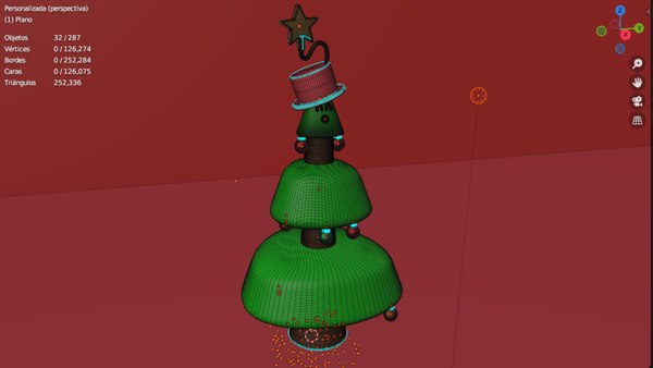 Cartoon christmas tree 3D model - TurboSquid 1992740