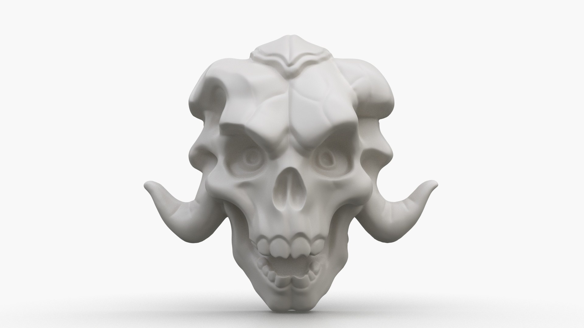 3D Model 4 Monster Skull Reliefs Collection 4 - TurboSquid 2287129