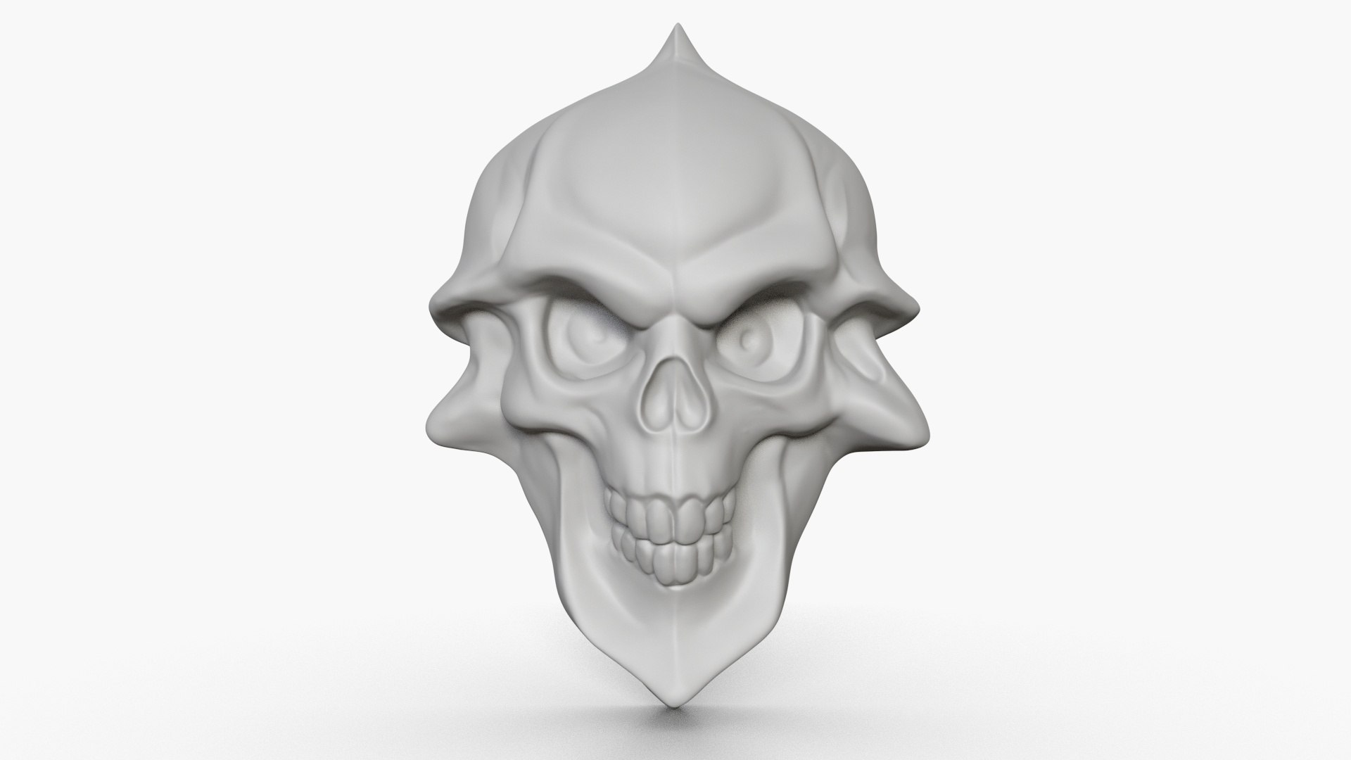 3D Model 4 Monster Skull Reliefs Collection 4 - TurboSquid 2287129