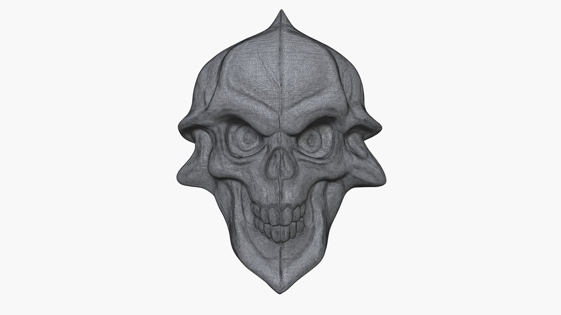 3D Model 4 Monster Skull Reliefs Collection 4 - TurboSquid 2287129