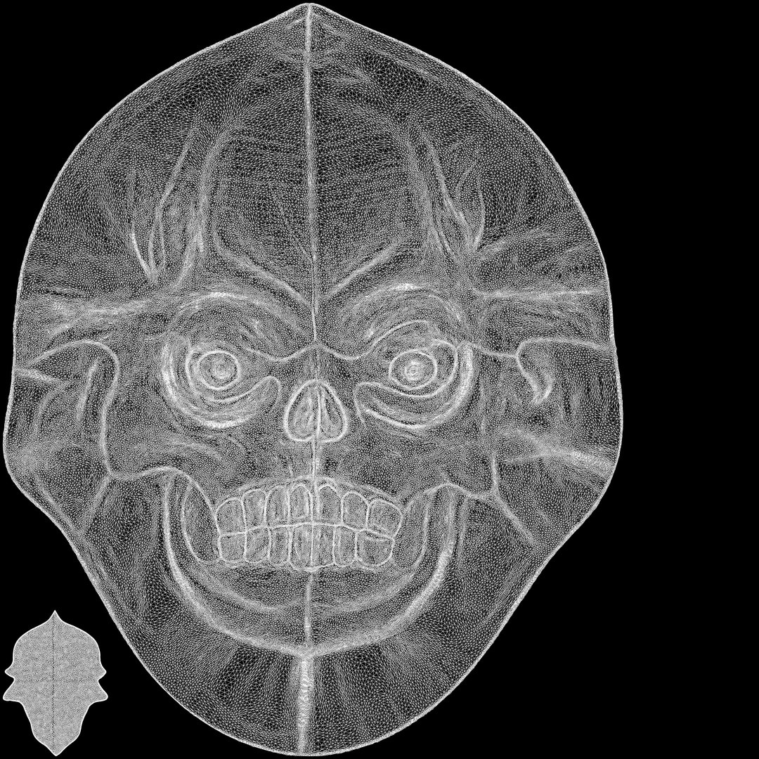 3D Model 4 Monster Skull Reliefs Collection 4 - TurboSquid 2287129