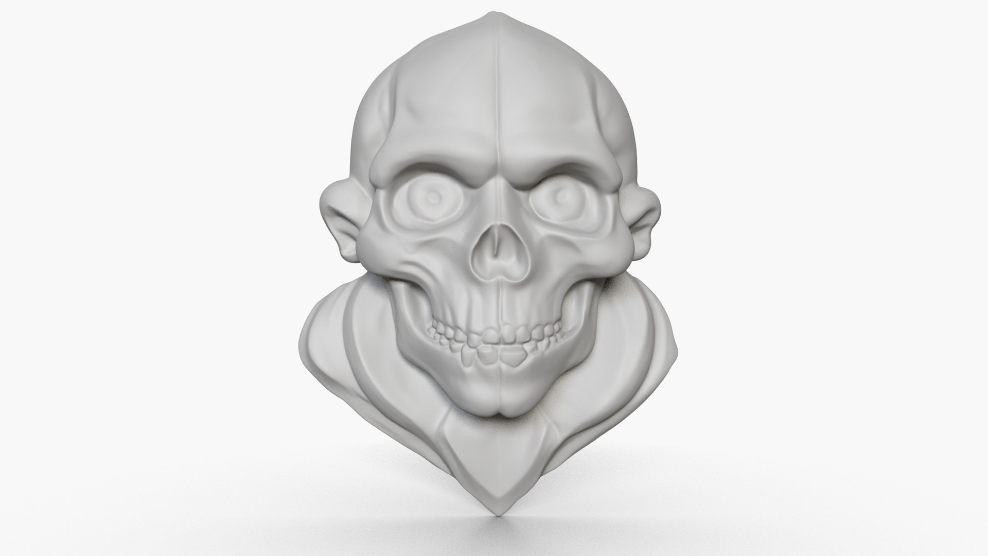 3D Model 4 Monster Skull Reliefs Collection 4 - TurboSquid 2287129