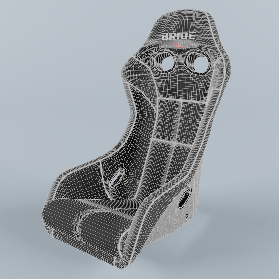 BRIDE ZETA IV Black Seat Model - TurboSquid 1789648