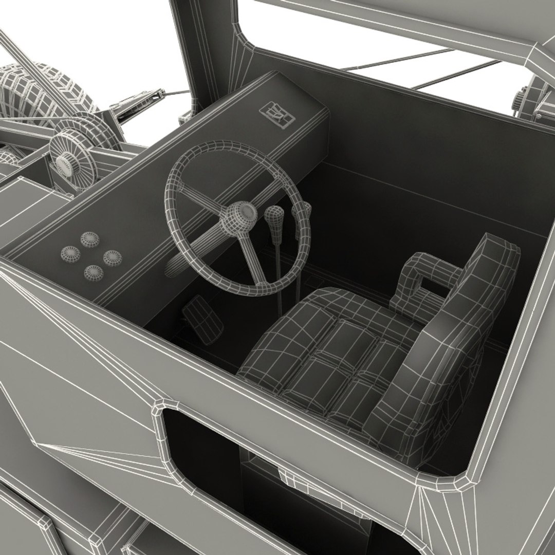 flight deck crane tilly 3d model