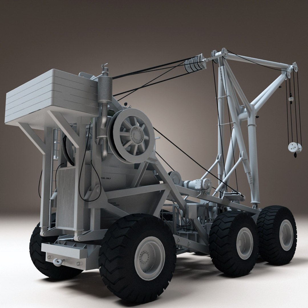 Flight Deck Crane Tilly 3d Model