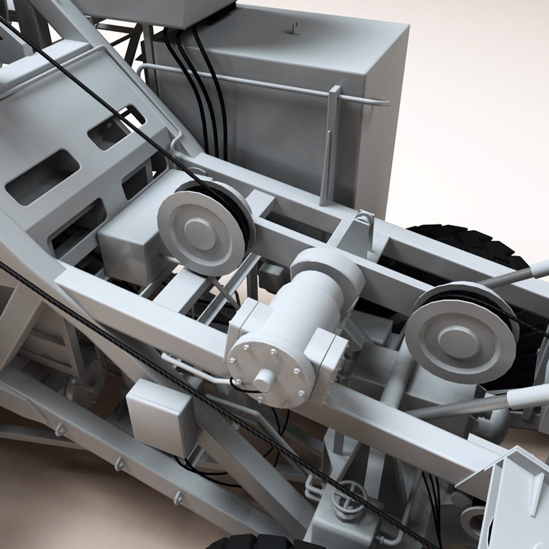 Flight Deck Crane Tilly 3d Model