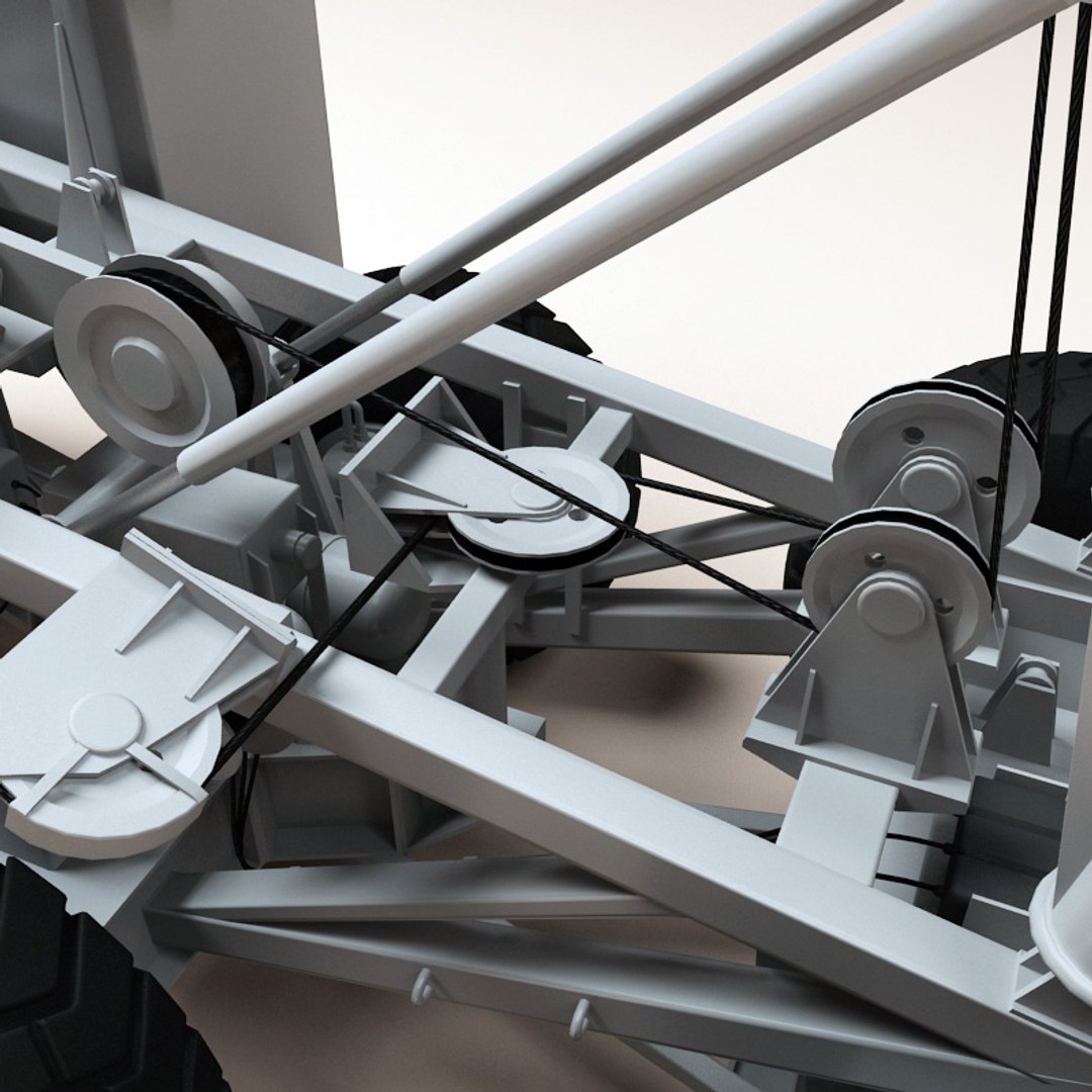 Flight Deck Crane Tilly 3d Model