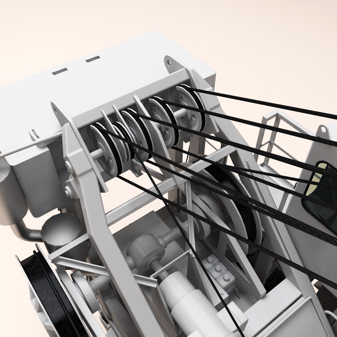 Flight Deck Crane Tilly 3d Model