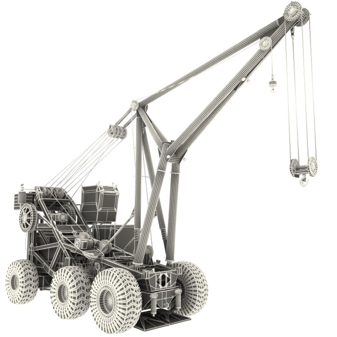 Flight Deck Crane Tilly 3d Model