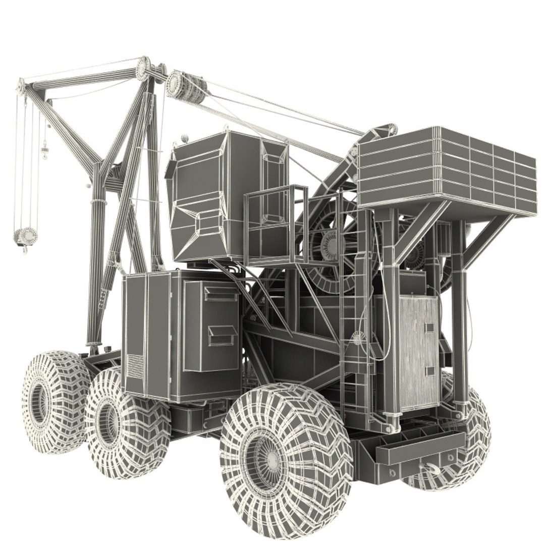 Flight Deck Crane Tilly 3d Model